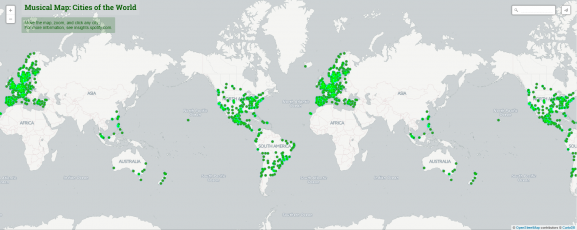 Spotify's "Musical Map: Cities of the World" - RouteNote Blog