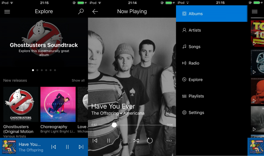 Microsoft release a giant update to Groove Music iOS and Android apps ...