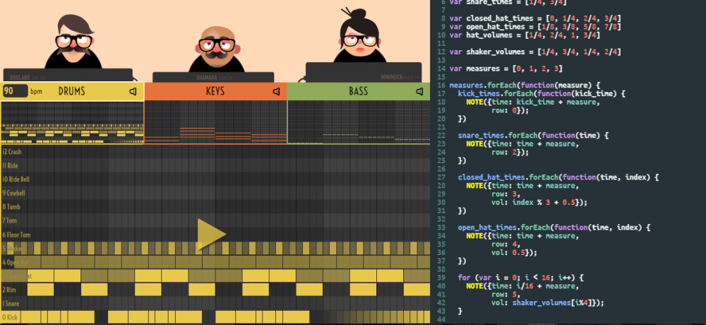 Learn to code music in your web browser by controlling this jazz trio ...