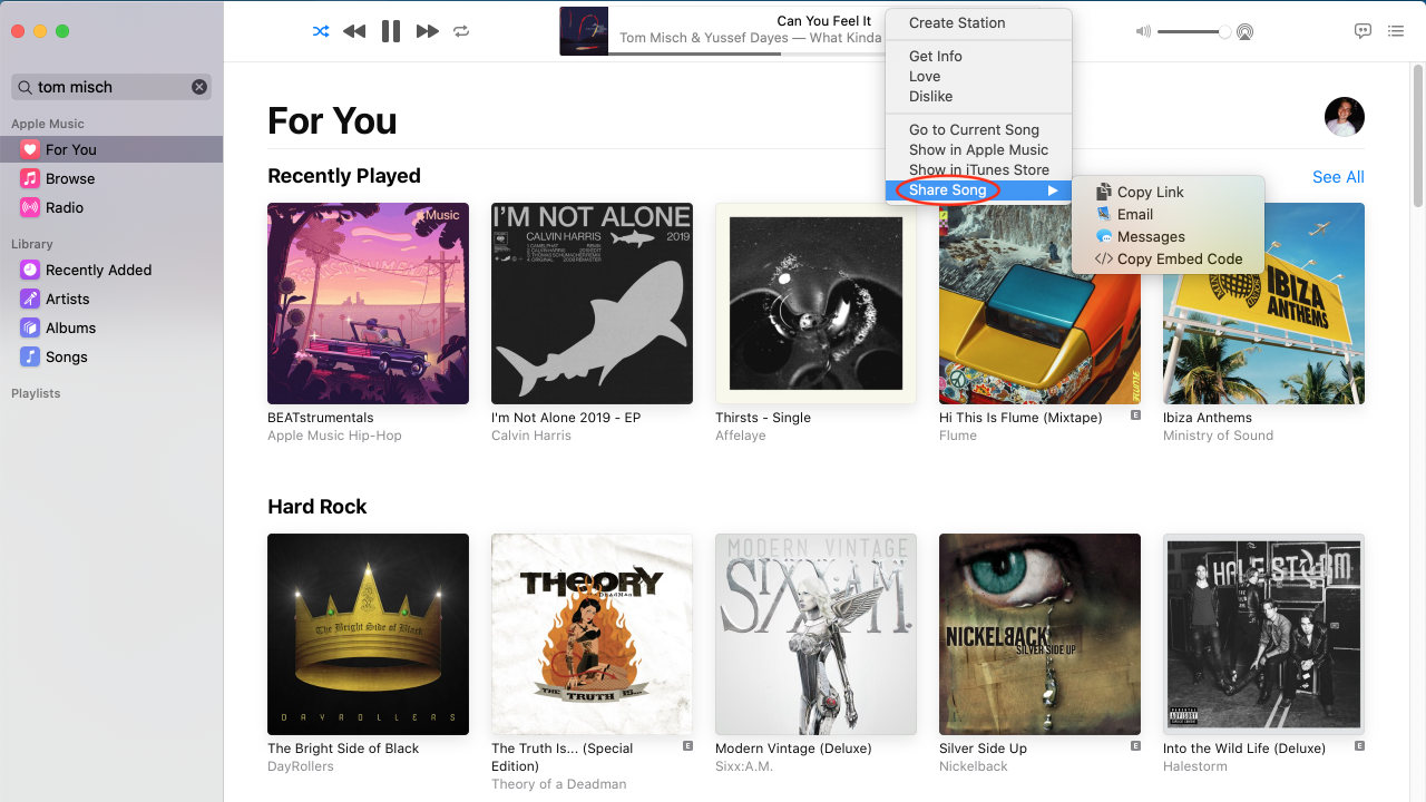 How to share songs, albums, artists and playlists on Apple Music ...