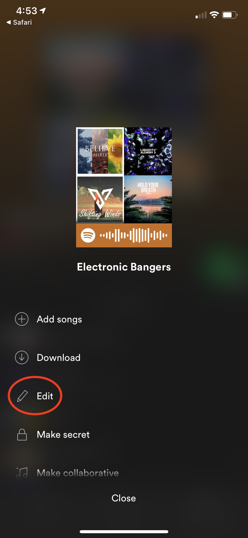 How to upload a custom playlist image from the Spotify mobile app ...