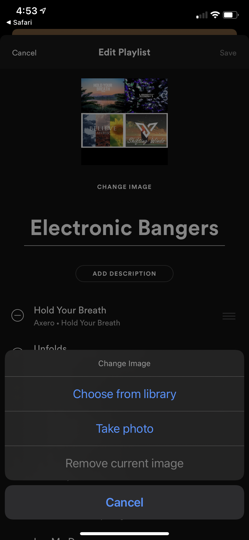 How to upload a custom playlist image from the Spotify mobile app - RouteNote Blog