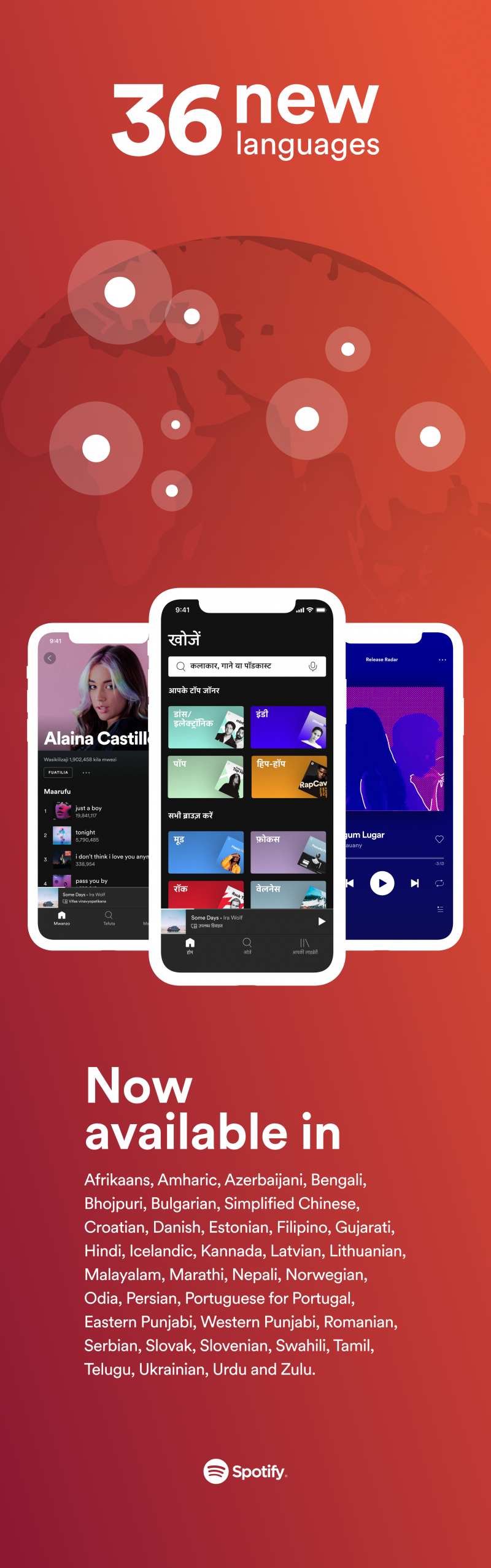 Spotify is now available in 36 new languages on mobile and web ...