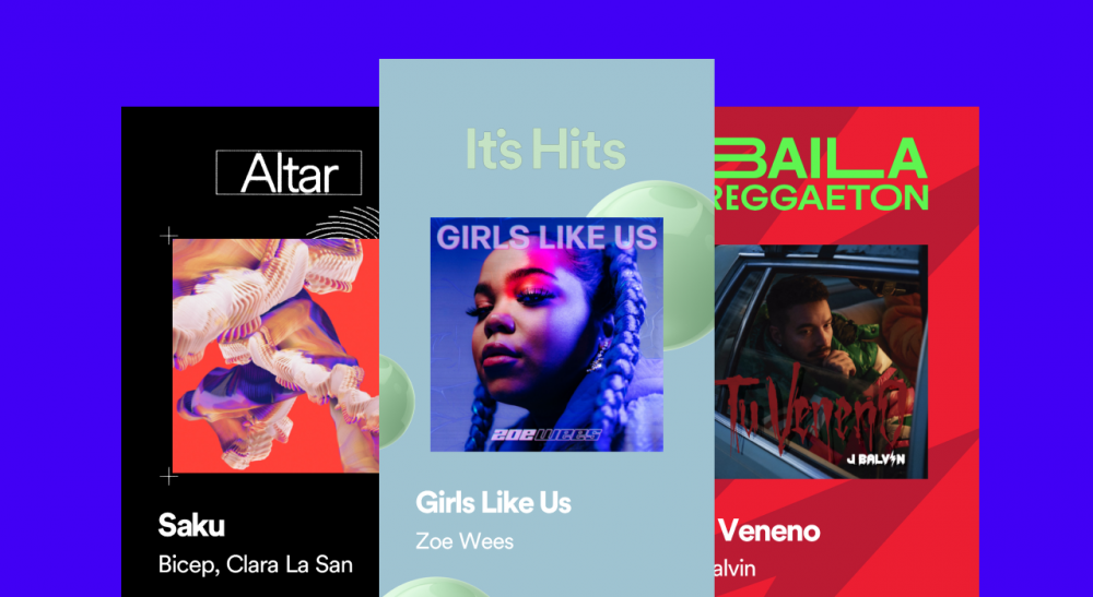 Spotify update Promo Cards - Share when you're added to a new playlists ...