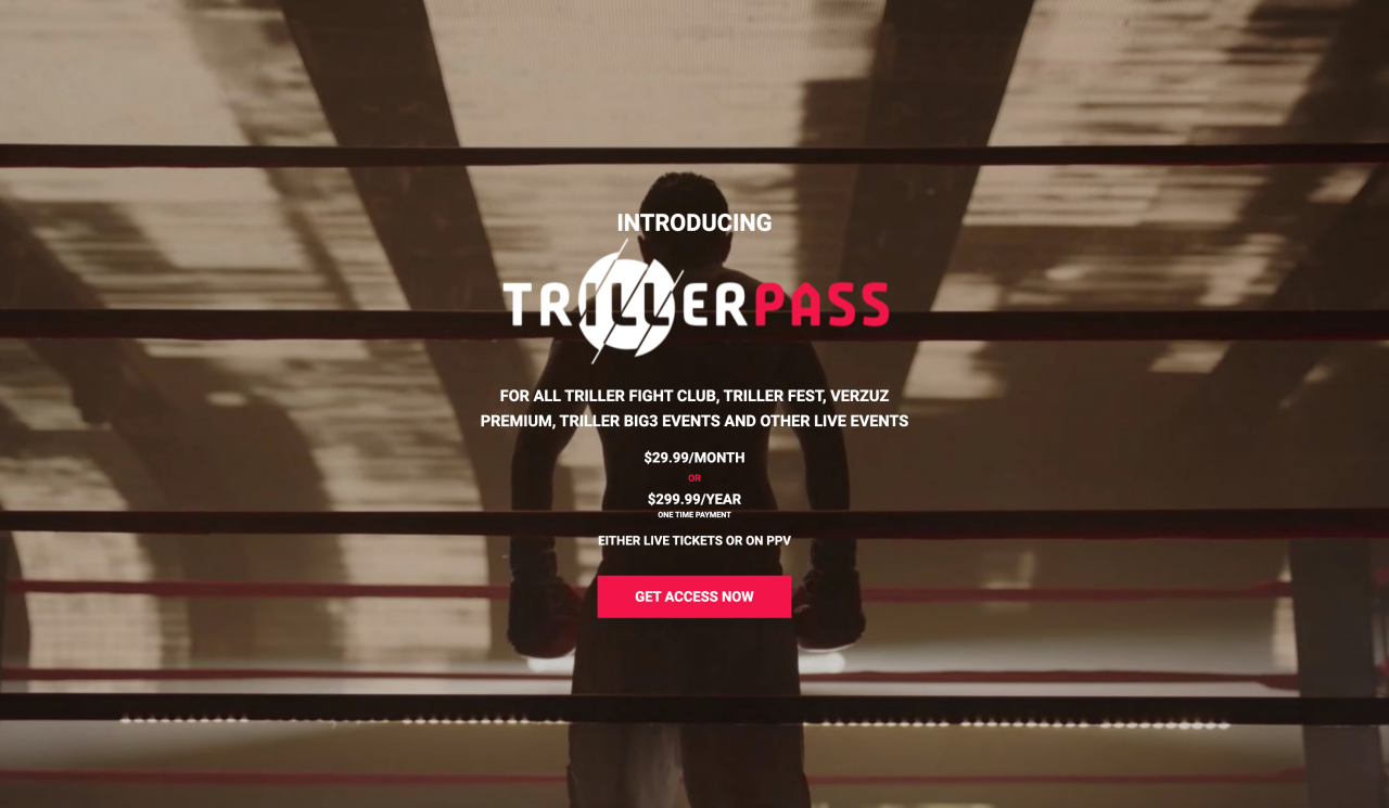 TrillerPass gives subscribers access to unlimited premium Triller ...