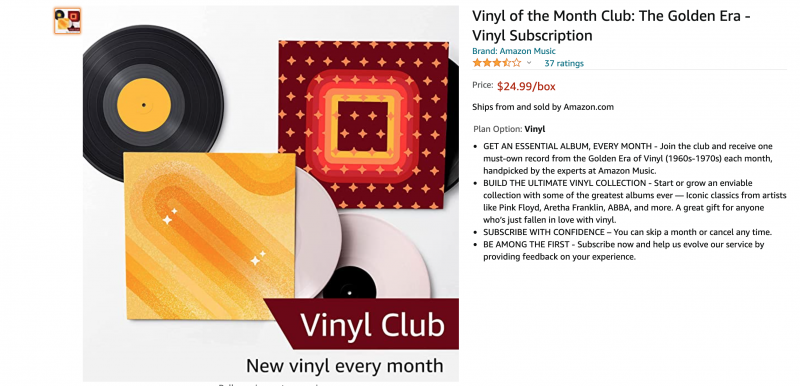 Amazon launches Vinyl of the Month Club - RouteNote Blog