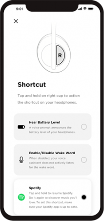 Get back to what your were listening to on your headphones with Spotify ...