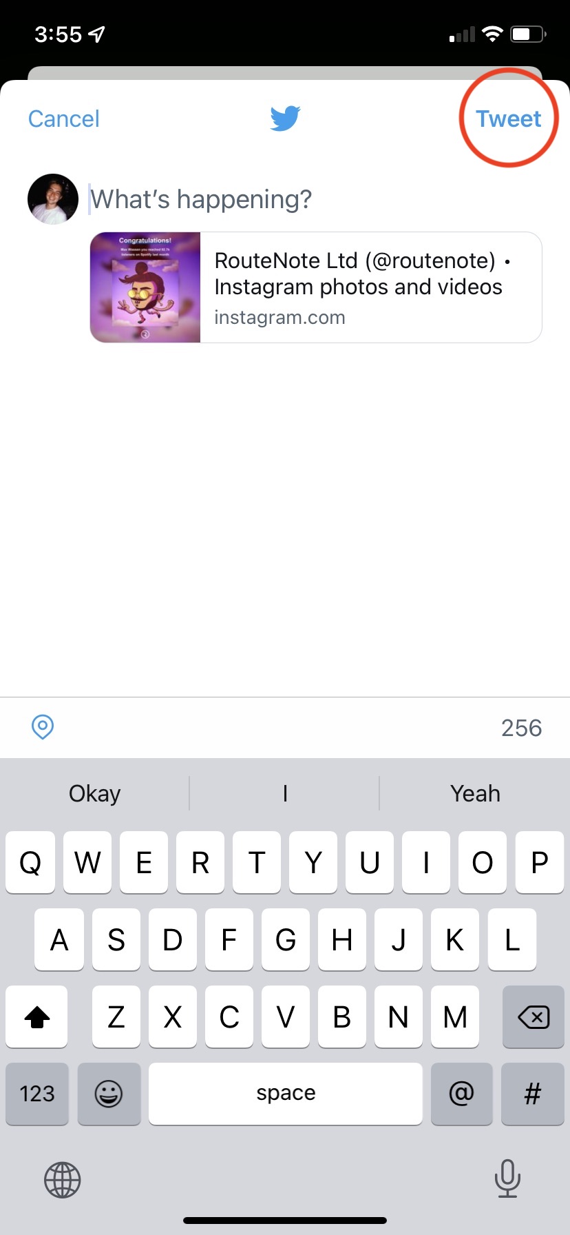 How to share Instagram posts on Twitter with previews - RouteNote Blog